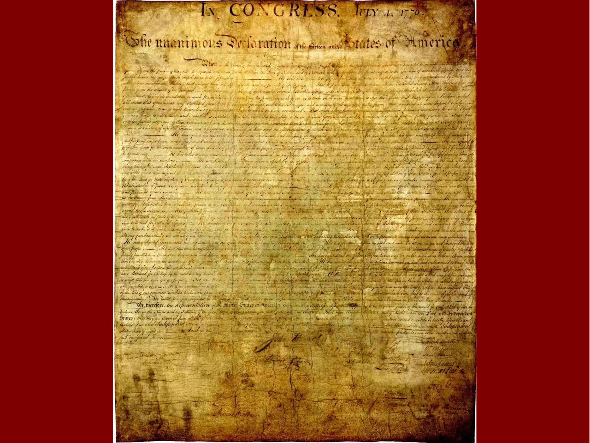 THE DECLARATION OF INDEPENDENCE | PPT