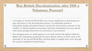 Decolonisation process | PPTX