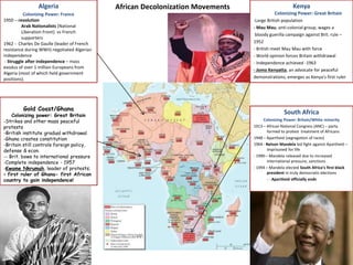 Decolonization | PPT