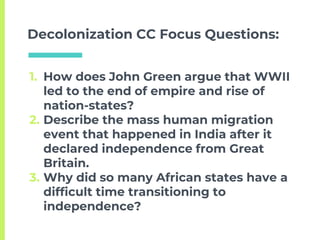 Decolonization -powerpoint over yap yap yap | PPT