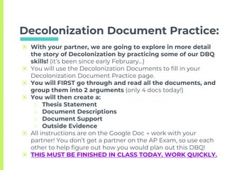 Decolonization -powerpoint over yap yap yap | PPT
