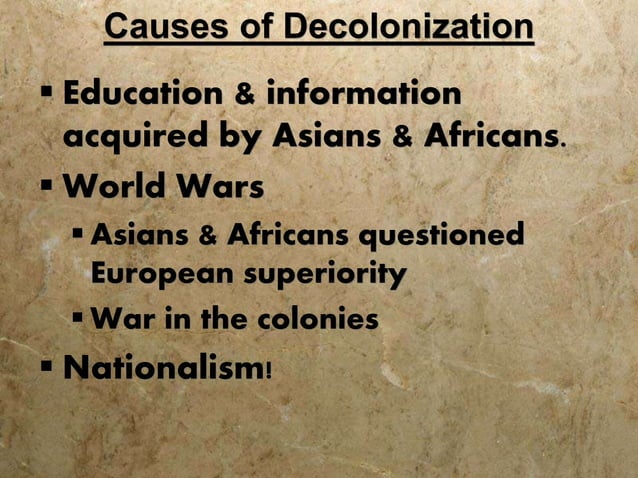 Decolonization africa, asia, the middle east | PPTX