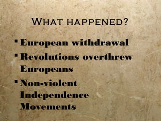 20th century Decolonization Intro | PPT