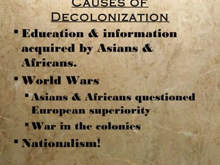 20th century Decolonization Intro | PPT