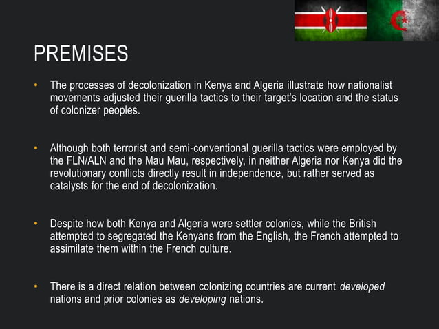 Decolonization: Kenya and Algeria | PPTX