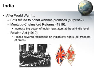 Decolonization in the post wwi era (part 2 of chapter 21) | PPT