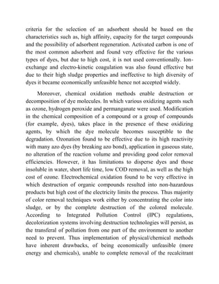 Decoloration of Industrial Azodyes using Bacteria Acinetobacter junii | PDF