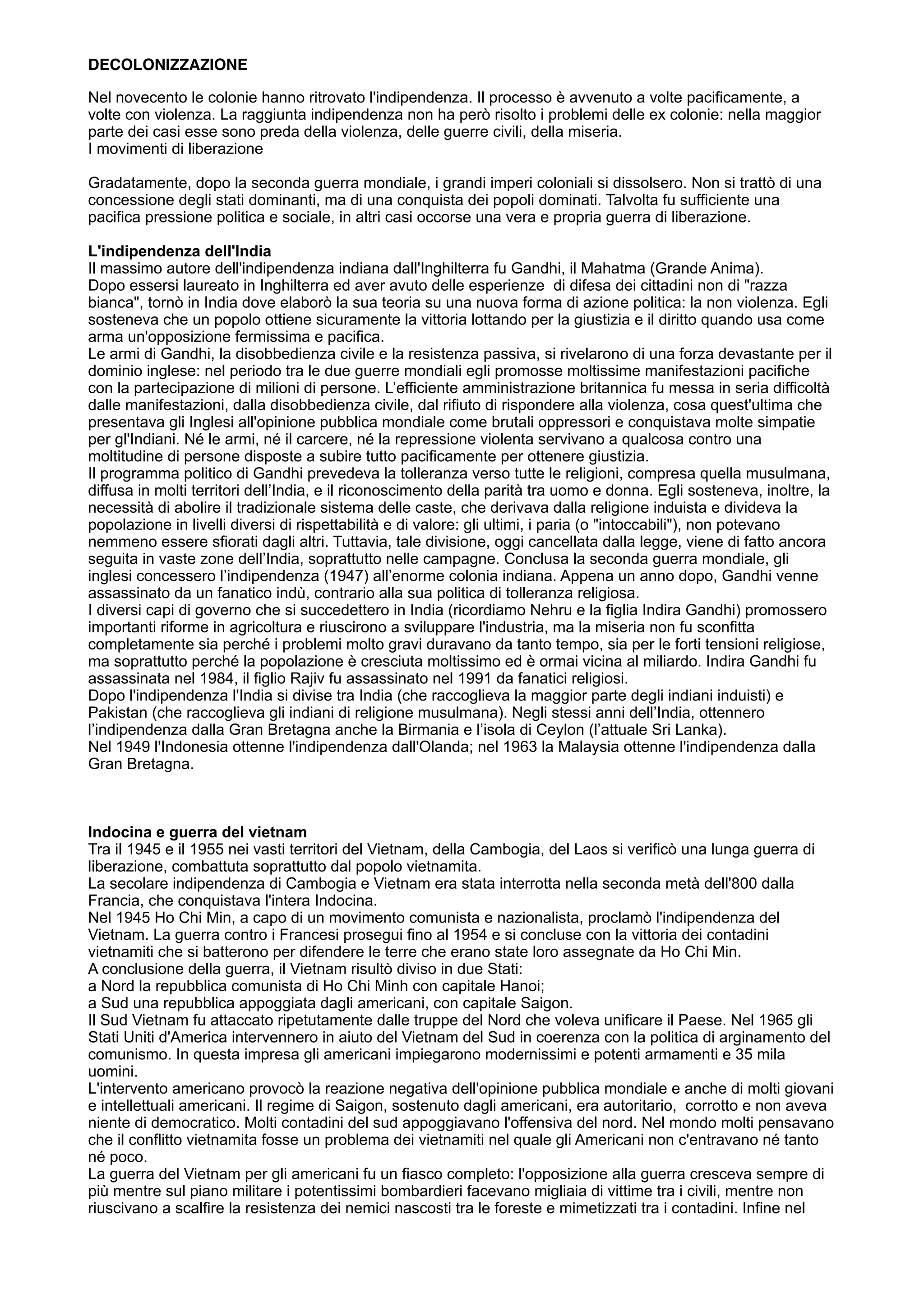 Decolonizzazione | PAGES