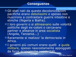 Decolonizzazione neocolonialismo | PPT