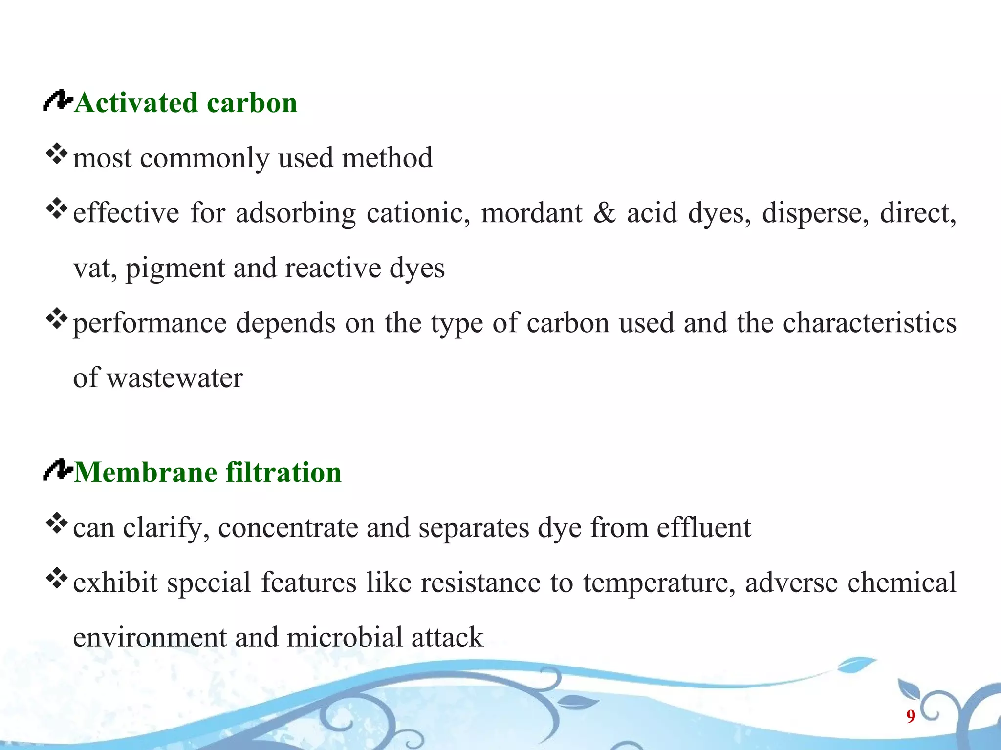Decolourization of textile dye effluents | PPT