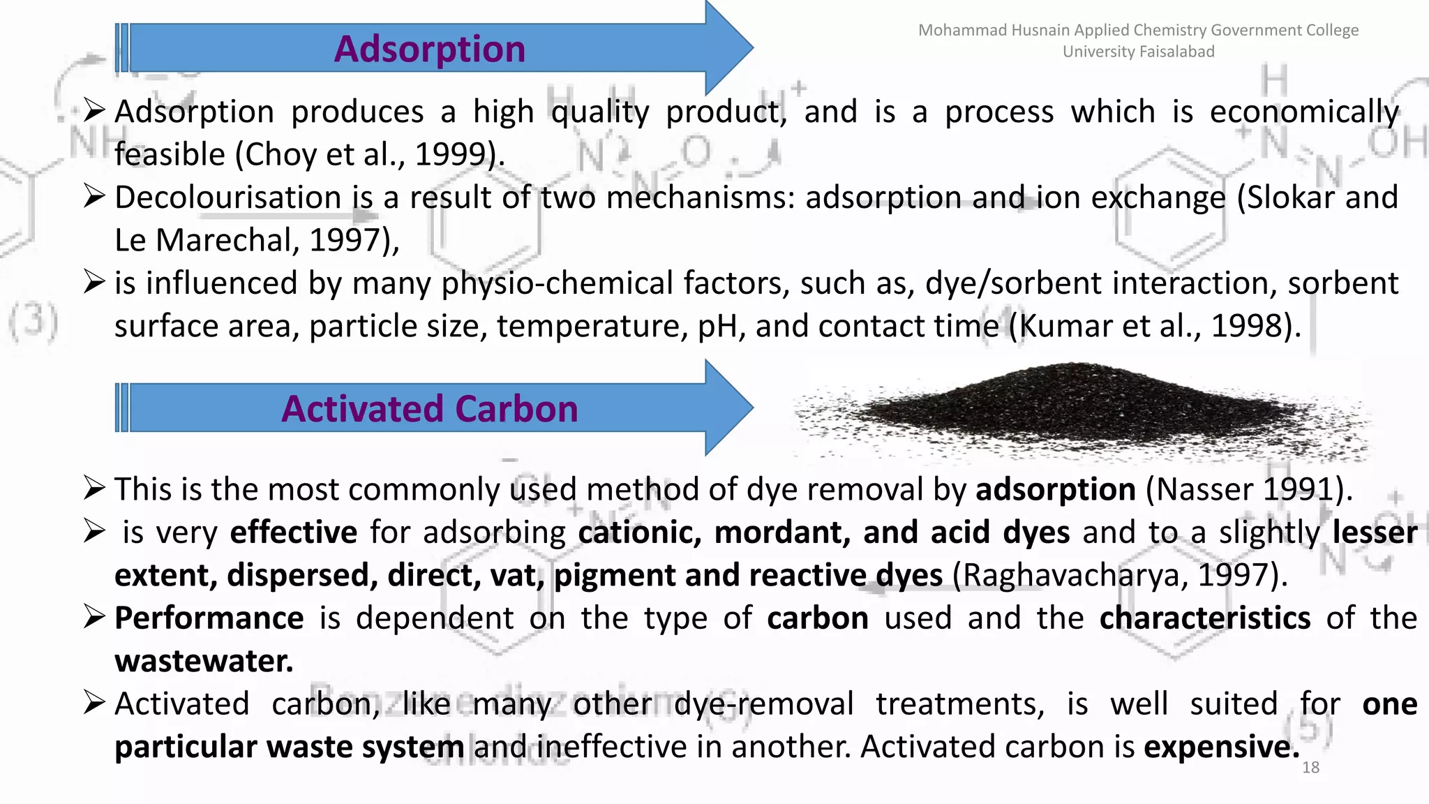 Decolourization of textile waste water and dye effluent | PDF