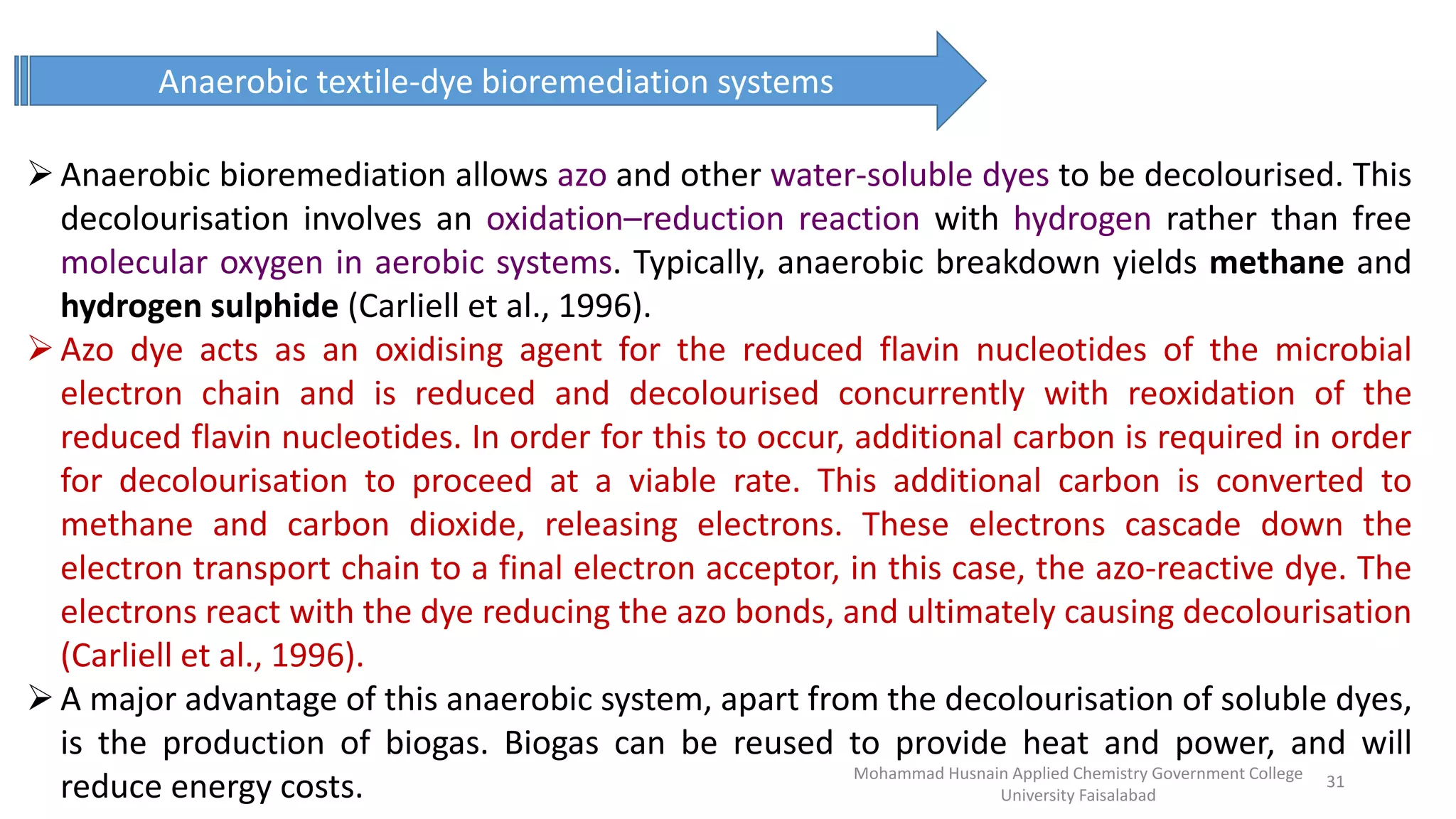 Decolourization of textile waste water and dye effluent | PDF