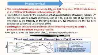 Decolourization of textile waste water and dye effluent | PDF