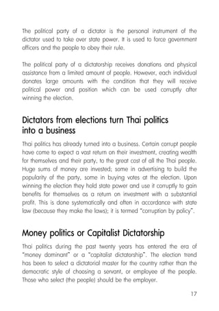 Reforming Thailand: Thailand's 81 Years in Masking Deictatorship | PDF