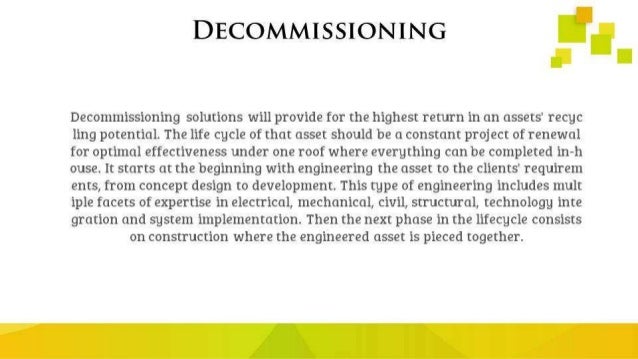 Decommissioning Meaning
