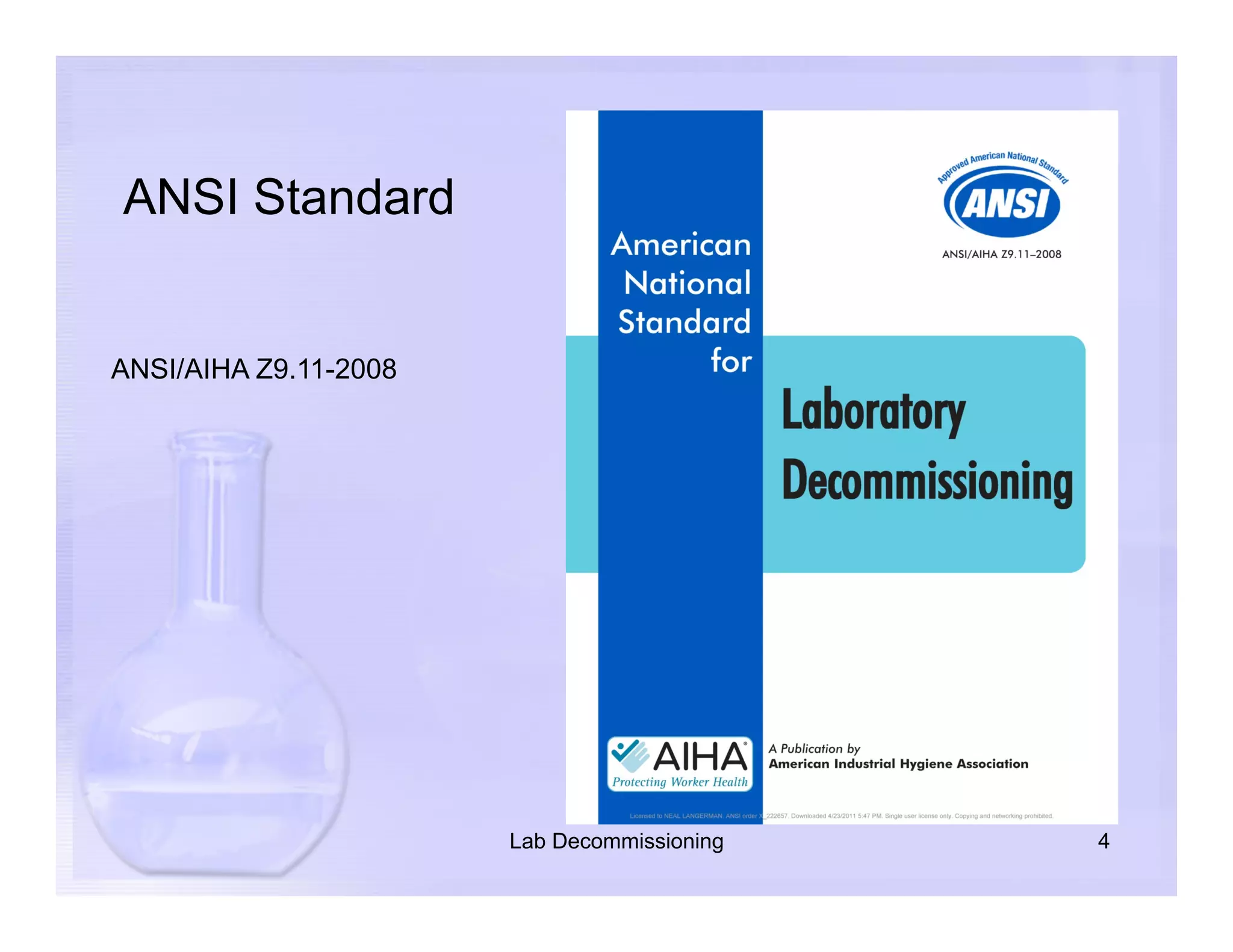 Decommissioning labs.pptx | Civil Engineering Industry | Industries