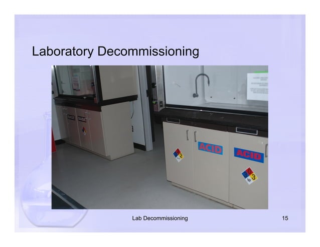 Decommissioning labs.pptx | Civil Engineering Industry | Industries