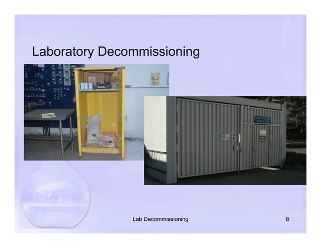 Decommissioning labs.pptx | Civil Engineering Industry | Industries