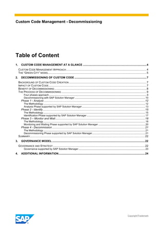 Decommissioning with cclm in solution manager sp12 | PDF