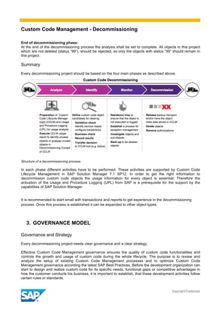 Decommissioning with cclm in solution manager sp12 | PDF