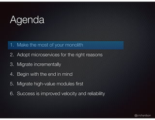 Decompose your monolith: Six principles for refactoring a monolith to microservices | PPT