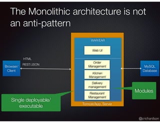 Decompose your monolith: Six principles for refactoring a monolith to ...