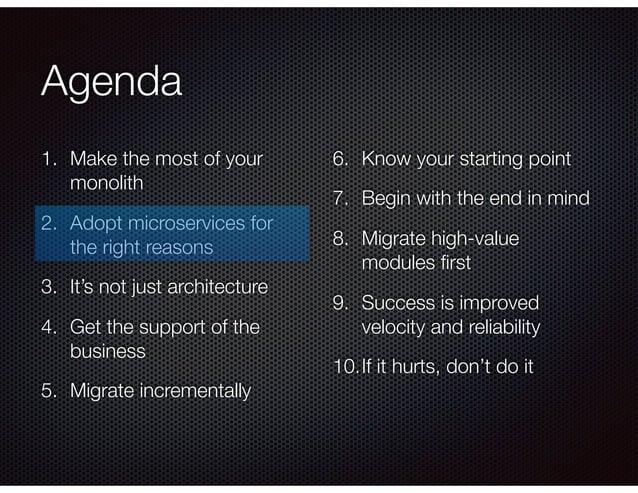 DDD SoCal: Decompose your monolith: Ten principles for refactoring a monolith to microservices ...