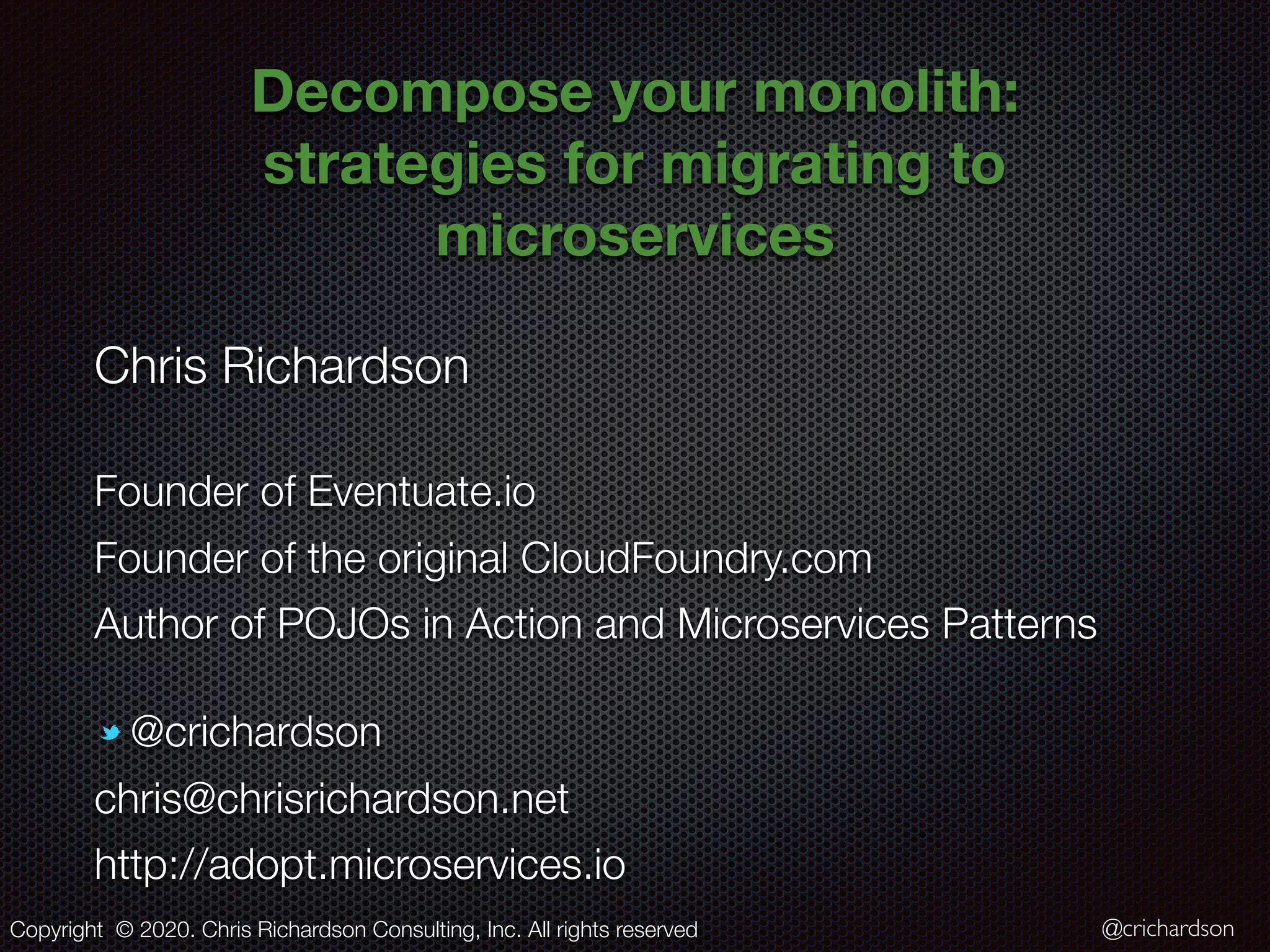 Decompose your monolith: strategies for migrating to microservices ...