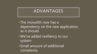 Decomposing a monolith using event driven architecture | PPT