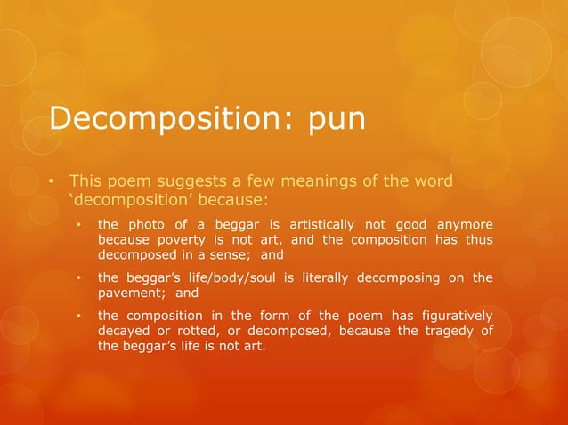 Decomposition Poem | PPTX