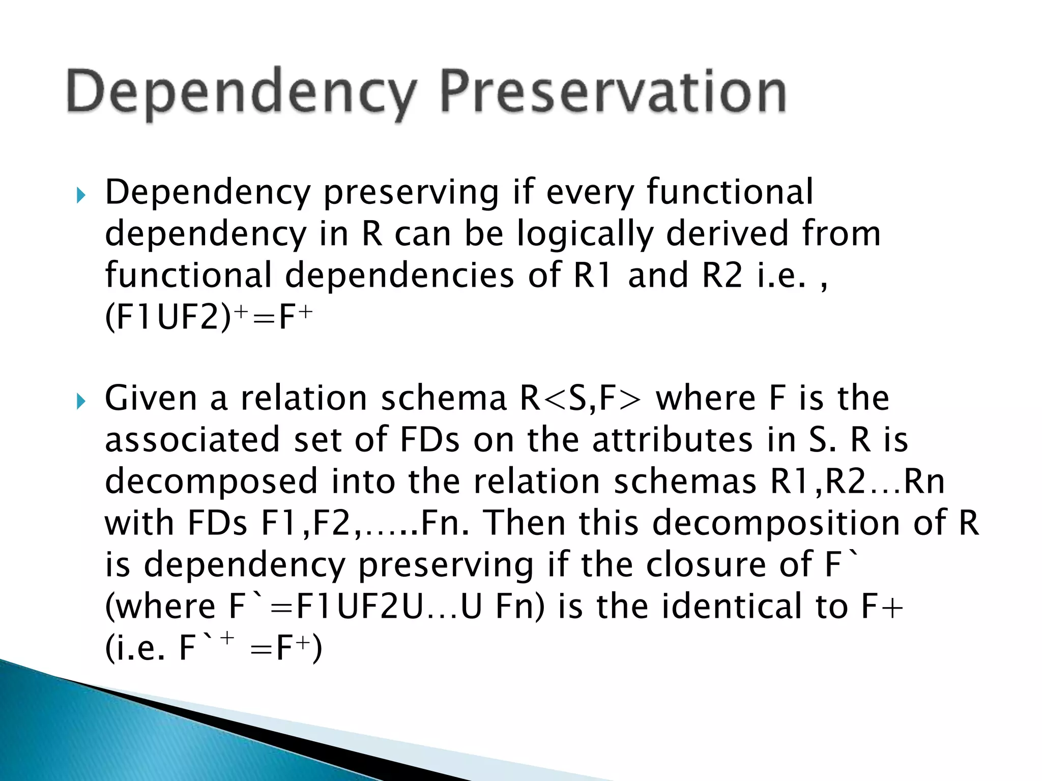 Decomposition Methods In Dbms Ppt