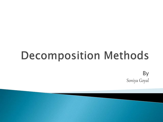 Decomposition methods in DBMS | PPTX