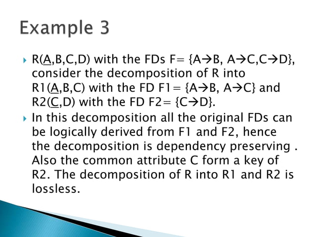 Decomposition methods in DBMS | PPTX