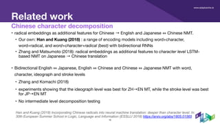 Chinese Character Decomposition for Neural MT with Multi-Word ...