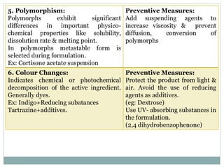 Decomposition and stabilization of pharmaceutical products | PPTX