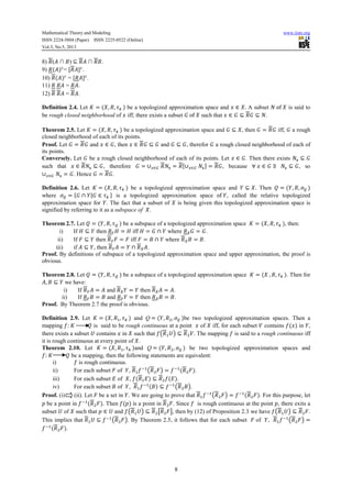 Decomposition of continuity and separation axioms via lower and upper approximation | PDF