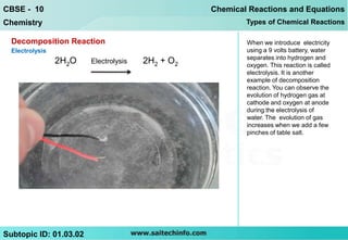 Decomposition reaction | PPTX