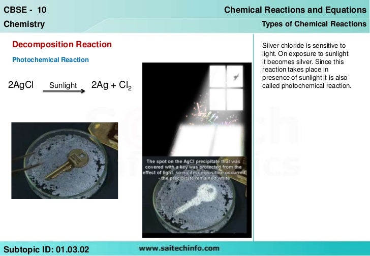 Decomposition reaction