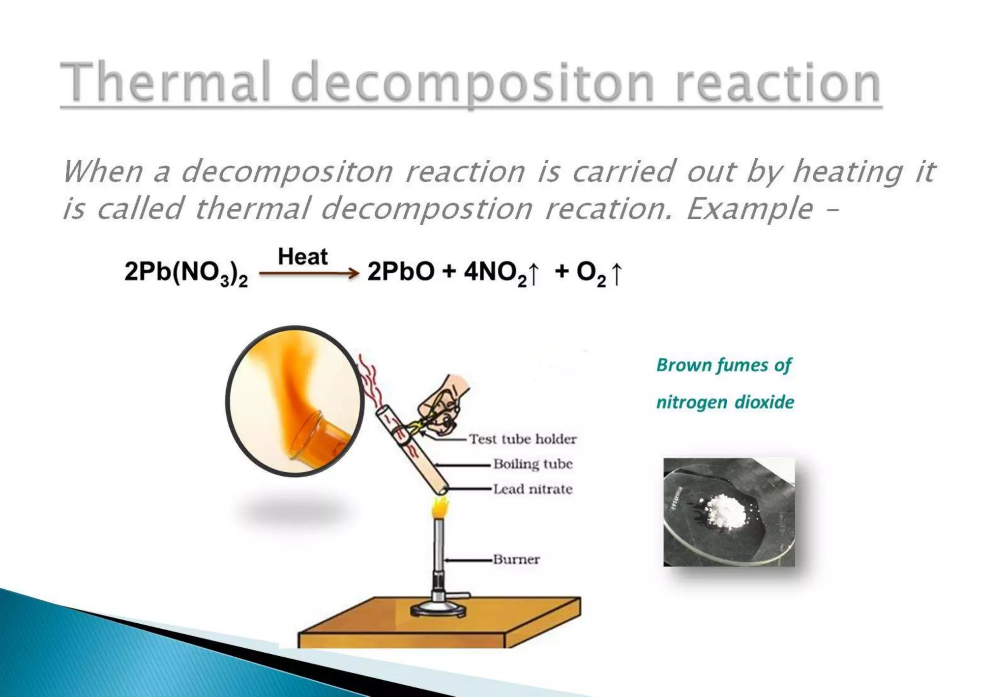 Types Of Decomposition Reaction Ppt
