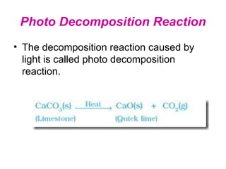 Decomposition reaction | PPS