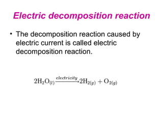 Decomposition reaction | PPS