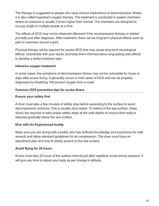 Effects of decompression sickness Injury in deep-sea diving | PDF