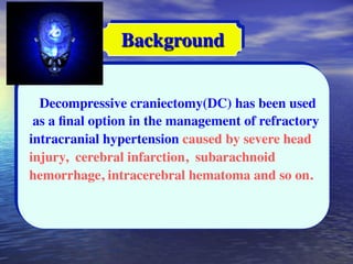 decompressive_craniectomy and it's managemnet | PDF