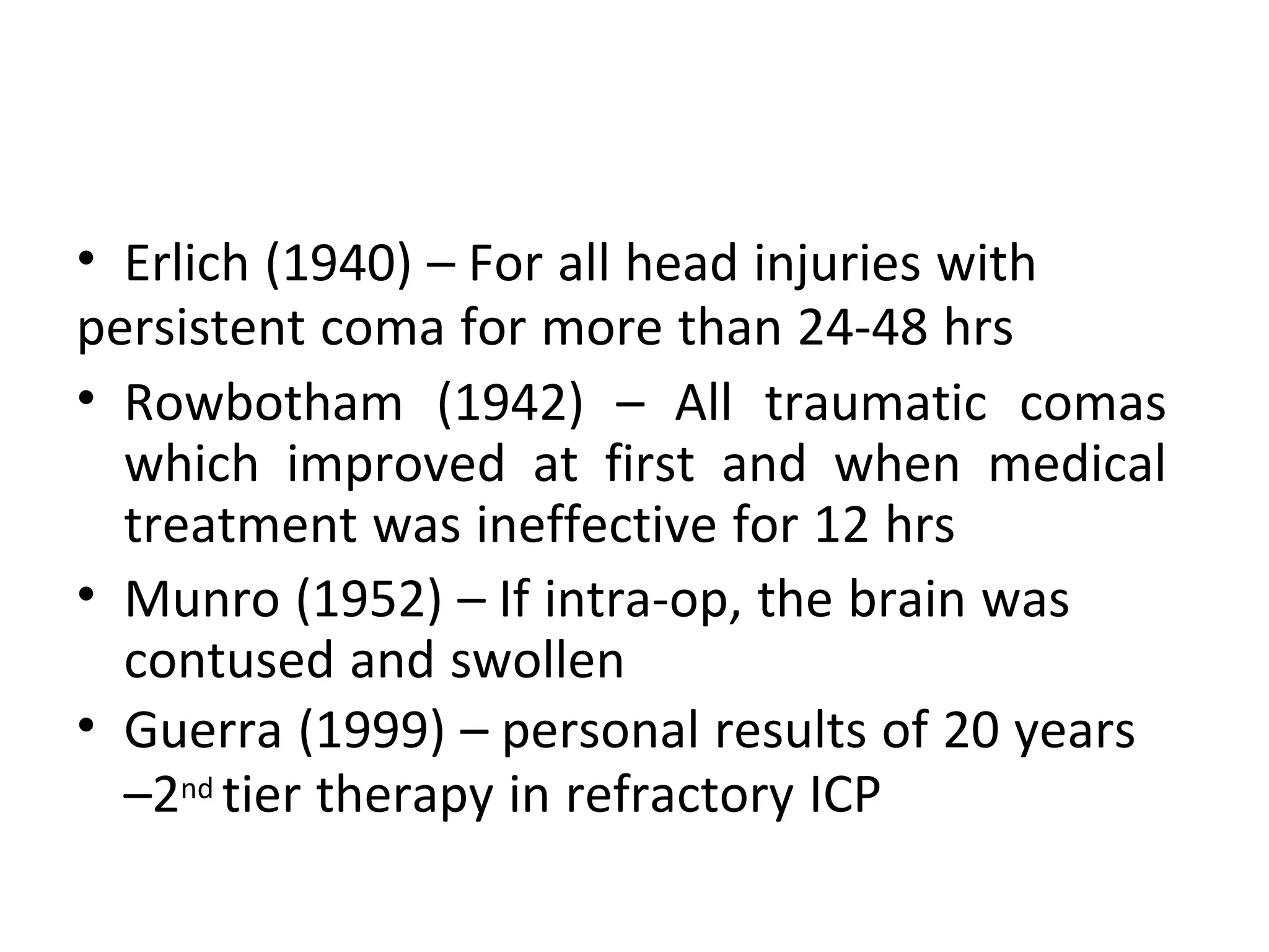 DECOMPRESSIVE CRANIECTOMY - DR SHAMEEJ | PPT