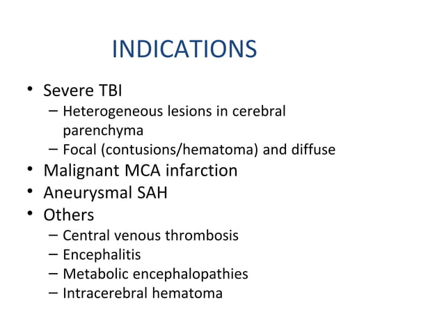 DECOMPRESSIVE CRANIECTOMY - DR SHAMEEJ | PPT