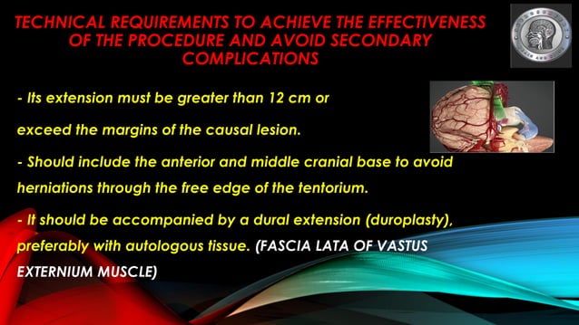 DECOMPRESSIVE CRANIECTOMY IN MALIGNANT ISCHEMIC INFARCTION OF THE ...