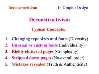 Deconstructivism In Graphic Design