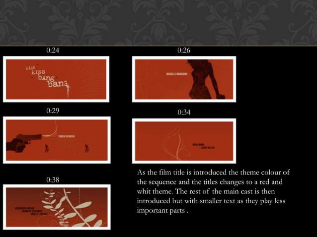 Deconstruction of titles, kiss kiss bang bang | PPTX