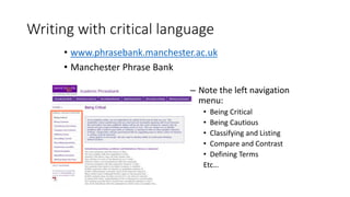 Deconstructing Academic Writing | PPTX