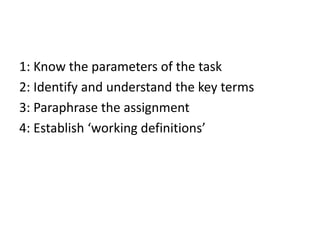 Deconstructing an essay | PPTX